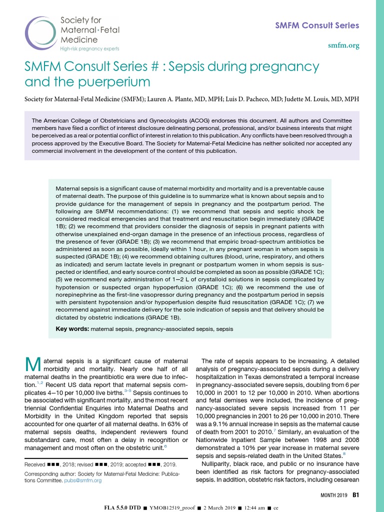 Sepsis En Puerperio Pdf : Artículo de revisión Sepsis en medicina ...