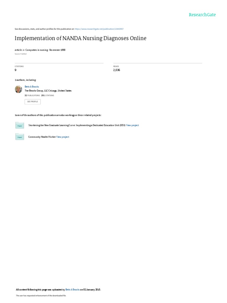 Nanda Diagnosis Online | PDF | Computers