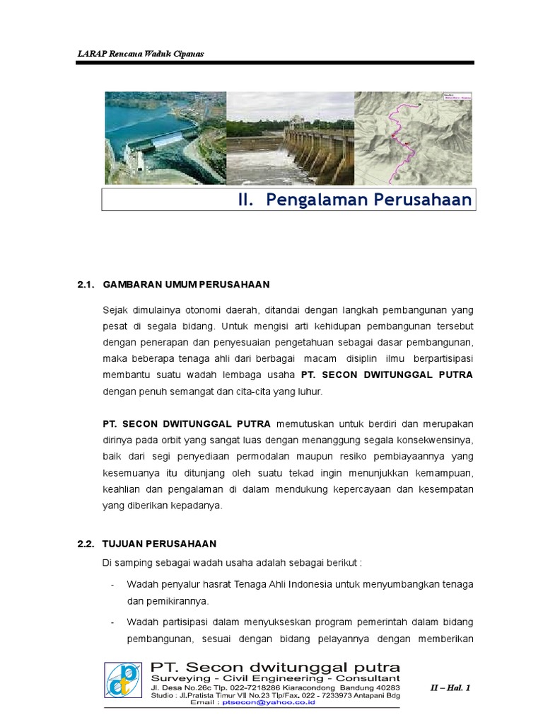 B. Pengalaman Perusahaan | PDF | Bisnis | Pengelolaan Keuangan & Uang