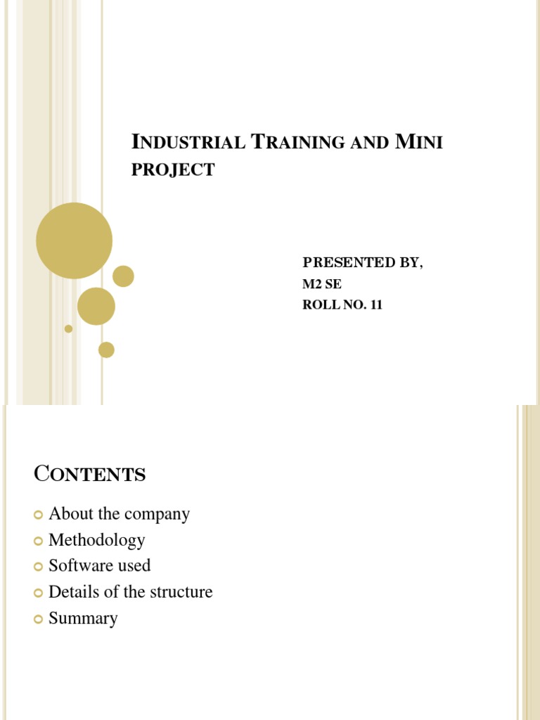 Industrial Training and Mini Project Kani | PDF | Computer Aided Design ...