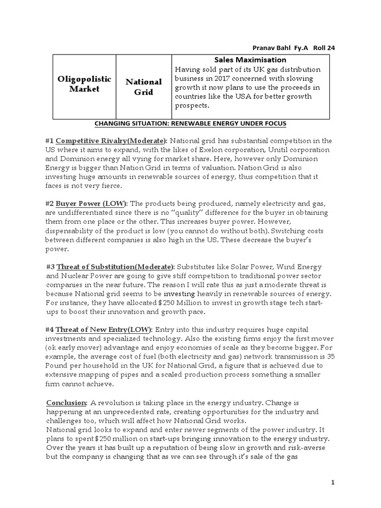 National Grid | PDF | Electrical Grid | Energy Development
