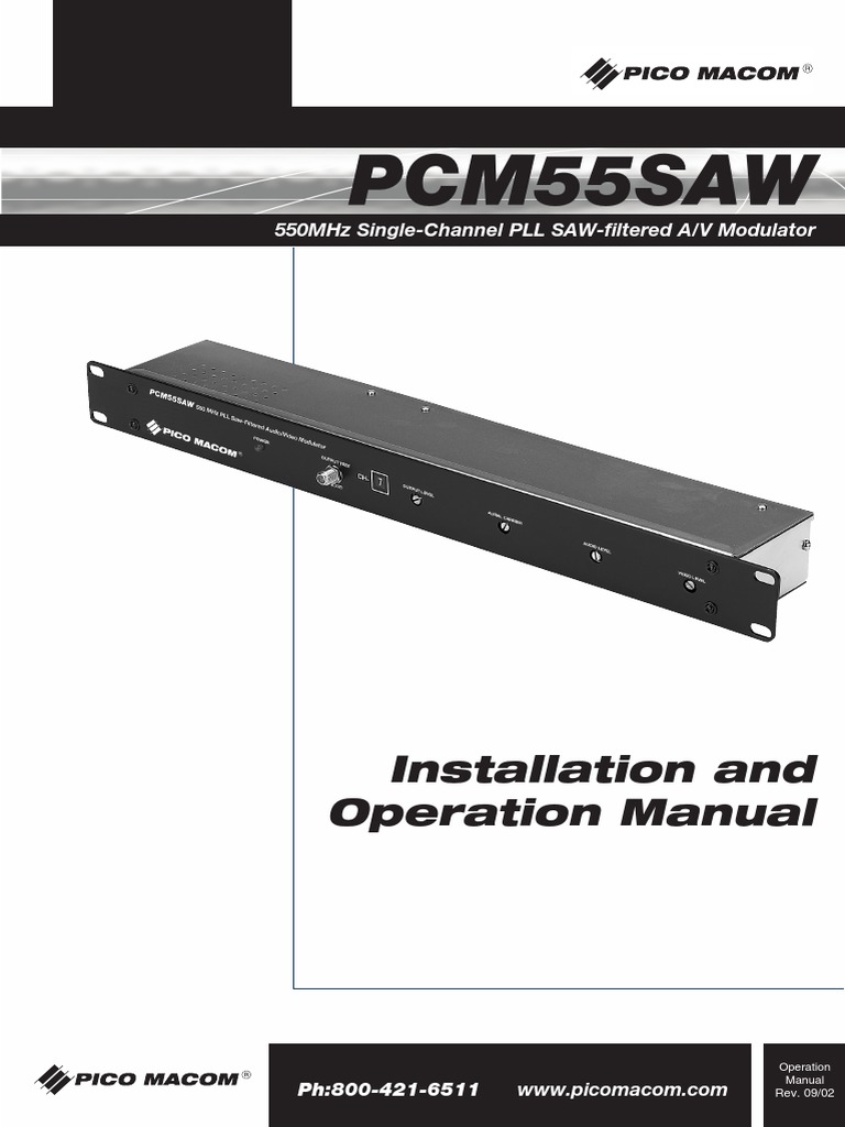 Pcm55Saw: Installation and Operation Manual | PDF | Ac Power Plugs And ...