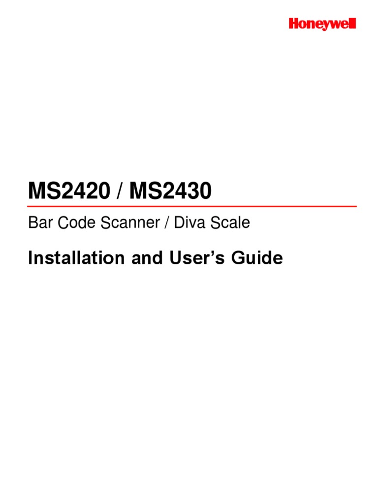 MS2420 / MS2430: Installation and User's Guide | PDF | Usb | Electrical ...