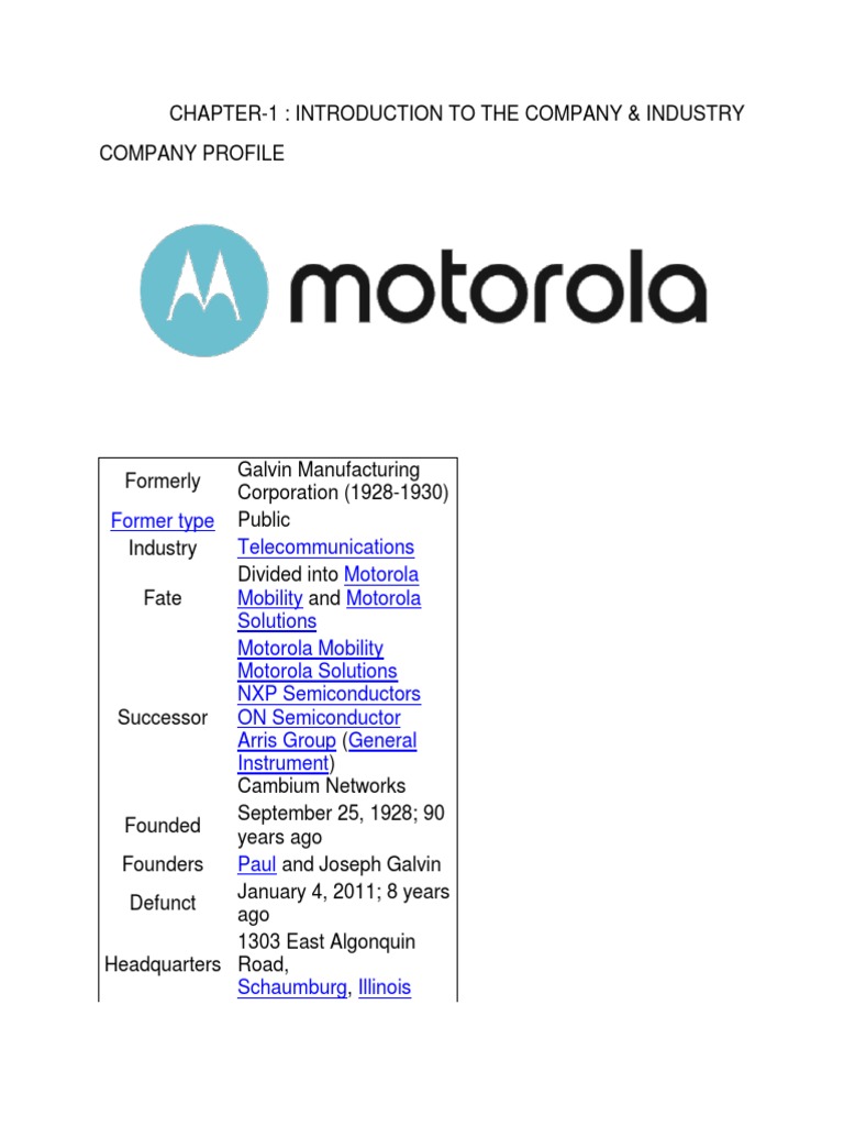 CHAPTER1 | PDF | Motorola | Sampling (Statistics)