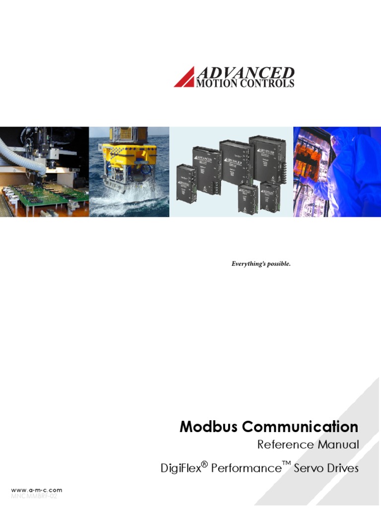 AMC CommManual Modbus PDF | PDF | Electrical Engineering | Computer Networking