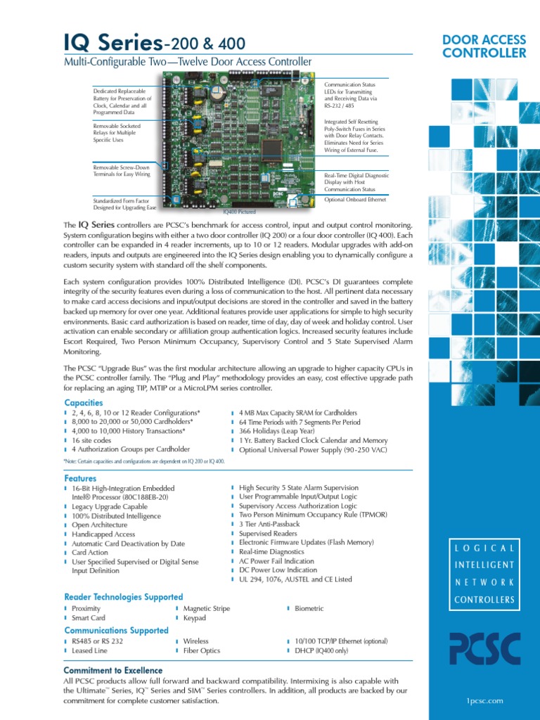 Iq Controller | PDF | Access Control | Digital Electronics