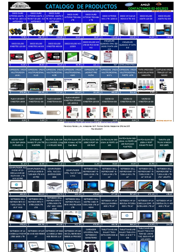 Catalogo Noviembre y Diciembre para | PDF | Hardware de la computadora ...