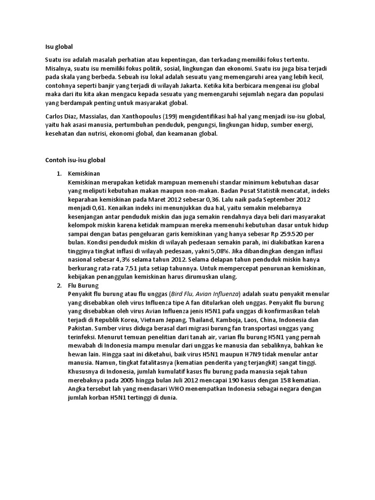 Isu-Isu Global | PDF