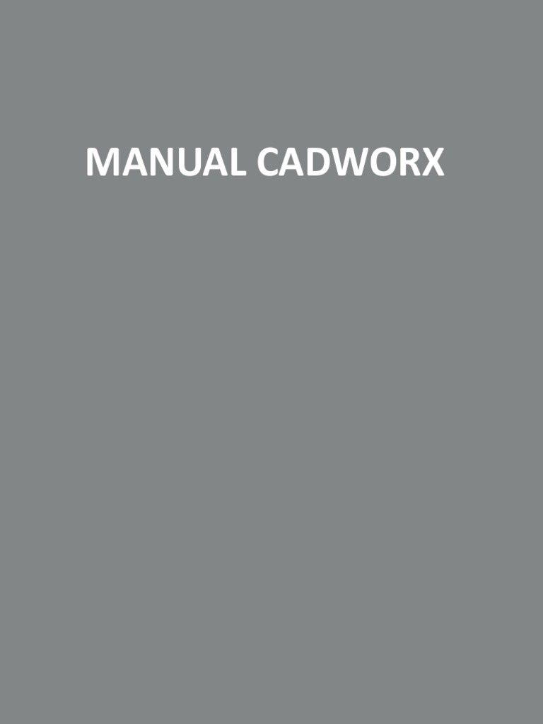 Manual CADWORX STS PDF | Download Free PDF | Auto Cad | Autodesk