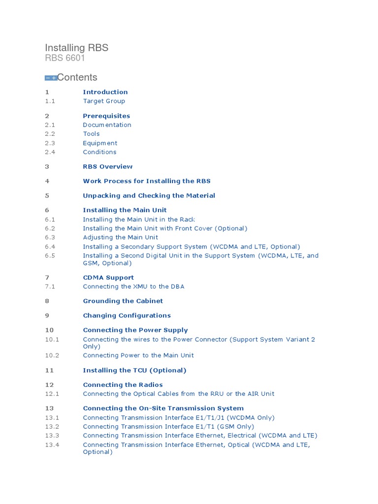 Installing RBS | PDF | Electrical Connector | Electrostatic Discharge