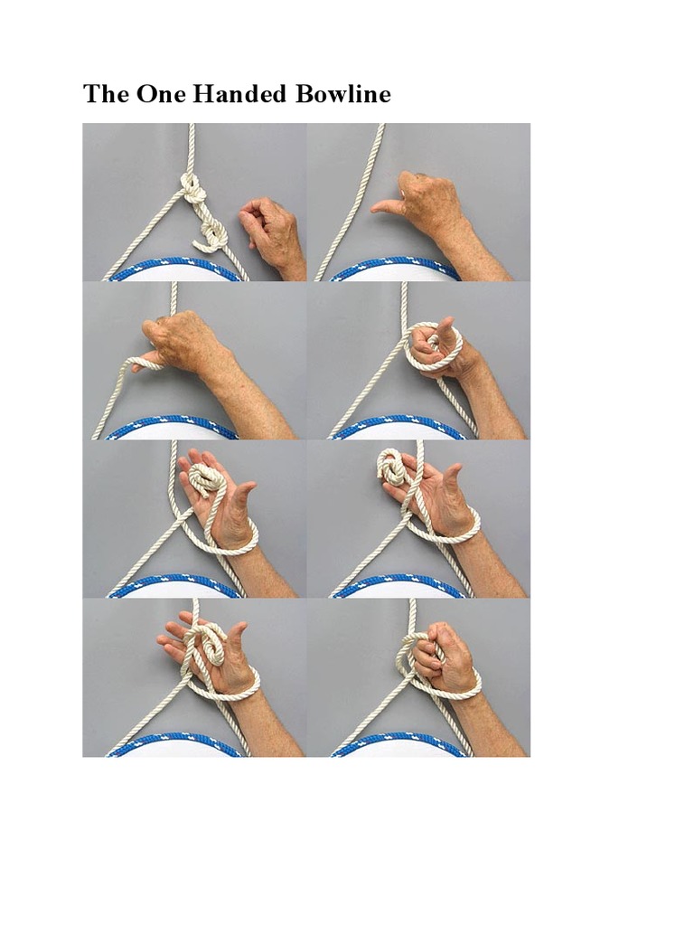 A Step-by-Step Guide to Tying the Versatile One Handed Bowline Knot for ...