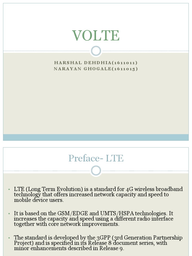 LTE Vs VOLTE | PDF