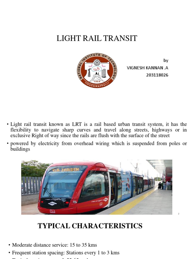 Light Rail Transit | PDF | Light Rail | Rail Transport