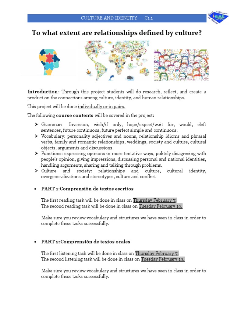 Culture and Identity C1.1 | PDF | Semiotics | Linguistic Morphology