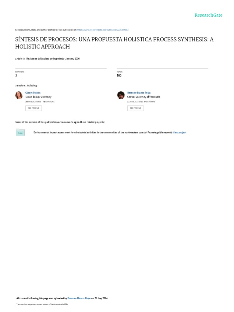 Process Synthesis Methodology Based on Heuristic Rules | PDF ...