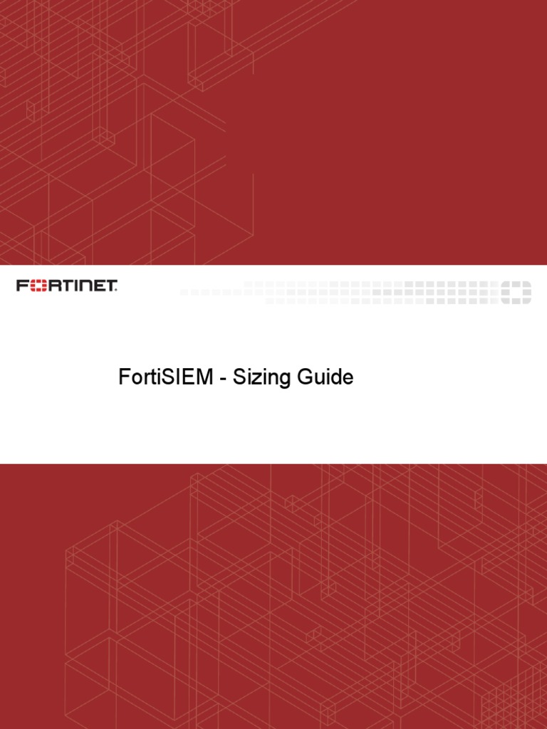 FortiSIEM Sizing Guide PDF | PDF | Scalability | Computer Data Storage