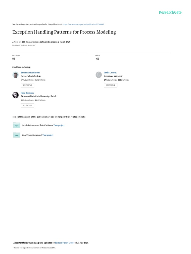 Exception Handling | PDF | Software Design Pattern | Programming Language
