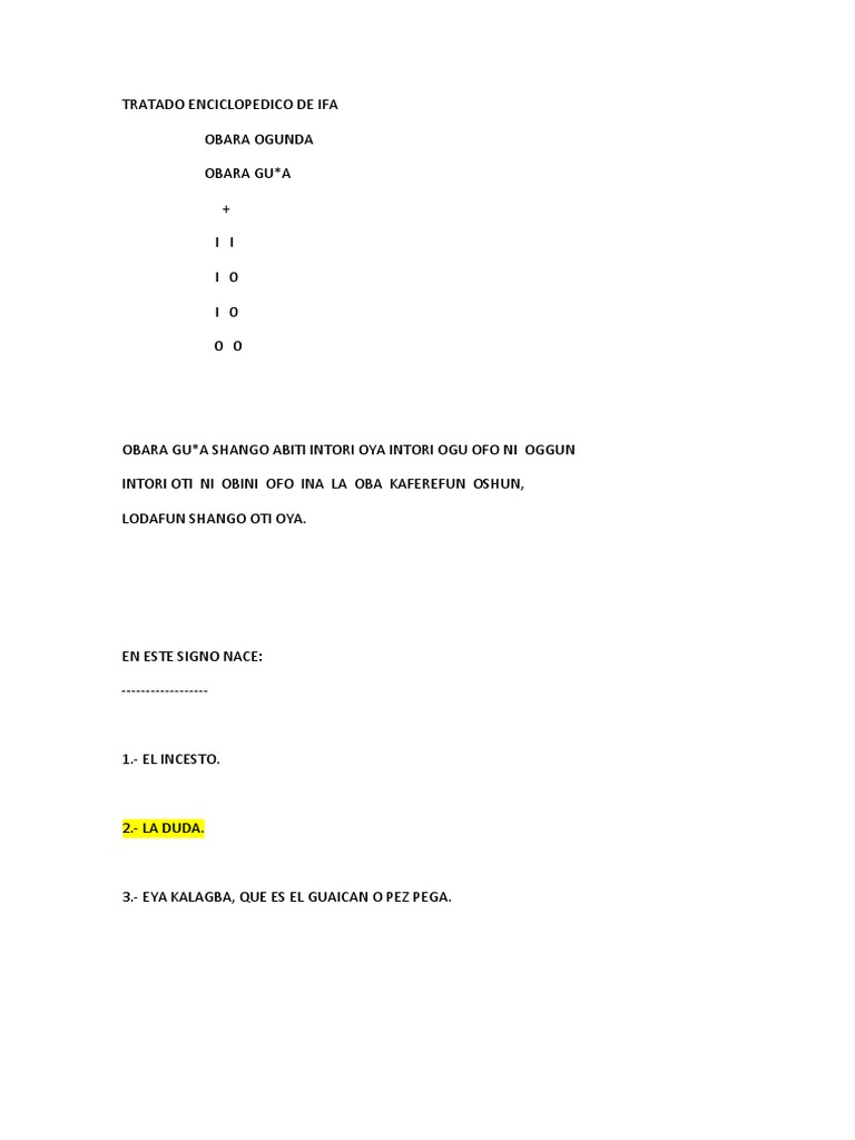 10-Ogunda Ofun o Fun | PDF | Santeria | Religión y creencia