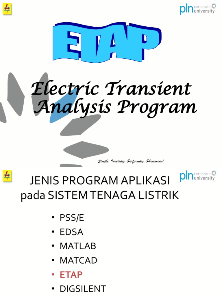 Pengenalan ETAP | PDF | Komputer