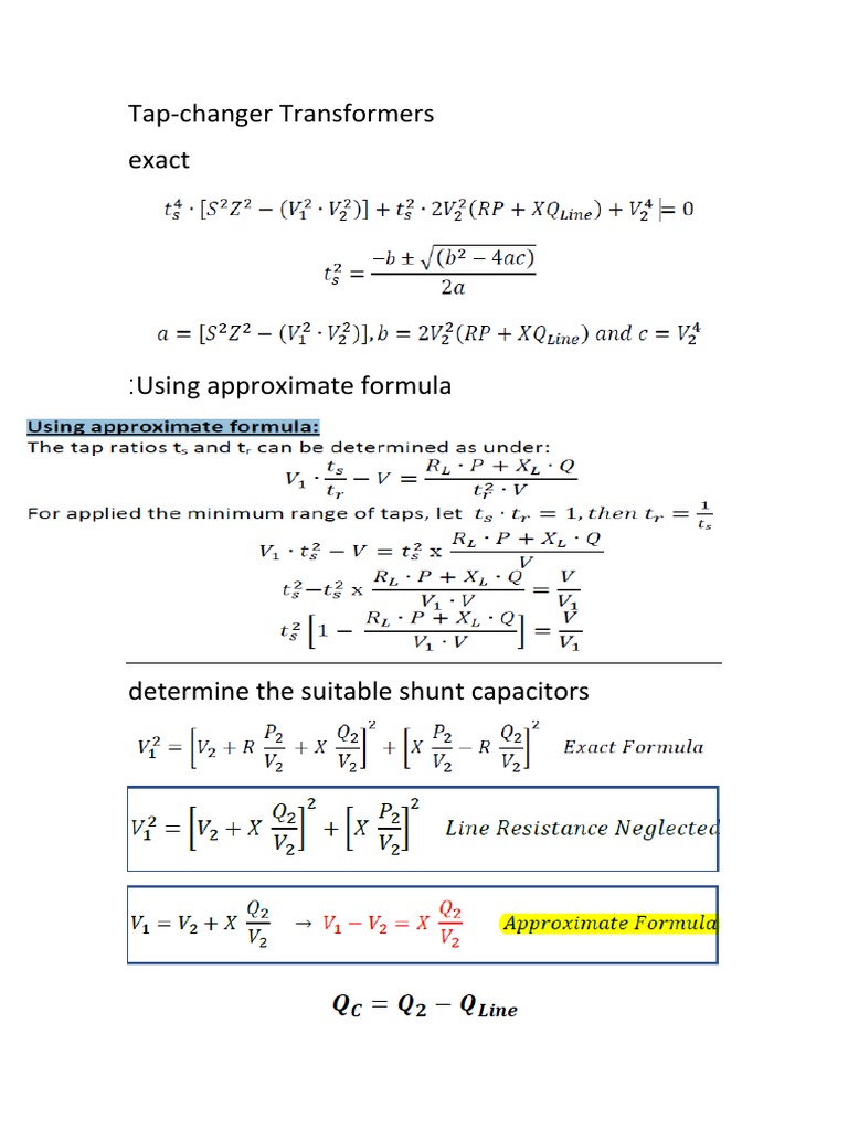 Tap-Changer Transformers Exact | PDF | Teaching Methods & Materials ...