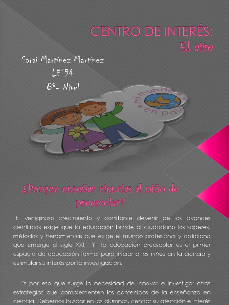 Centro de Interes en Preescolar | Educación de la primera infancia ...