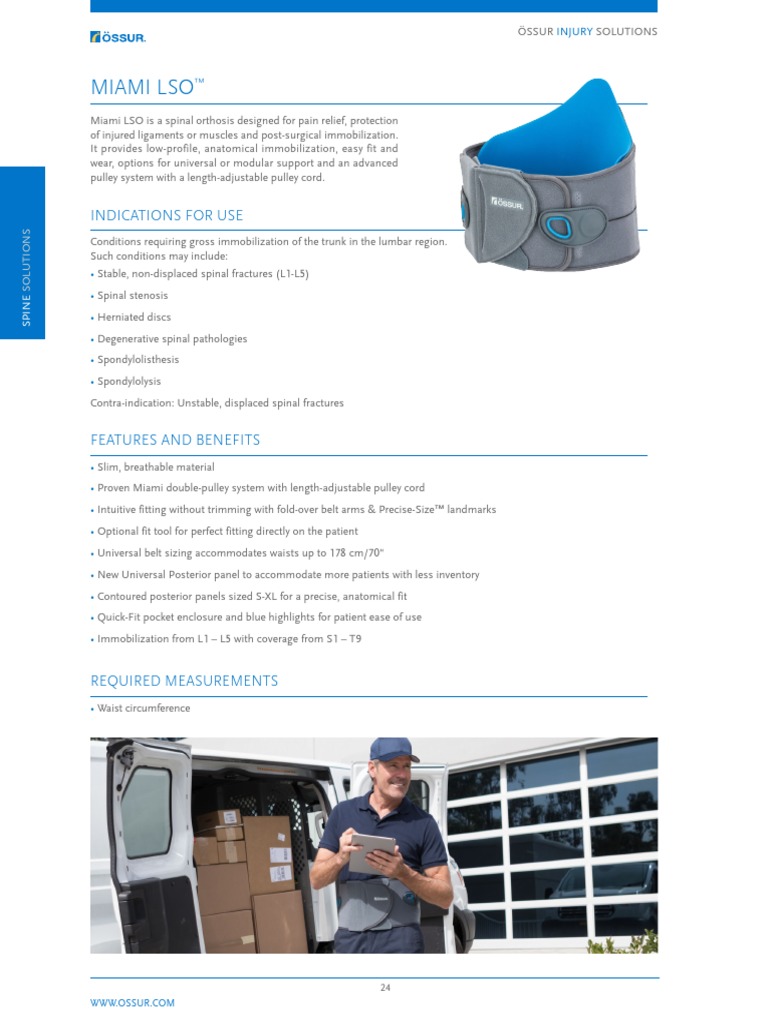 Miami LSO™ Catalog Page | PDF | Spinal Cord | Musculoskeletal System
