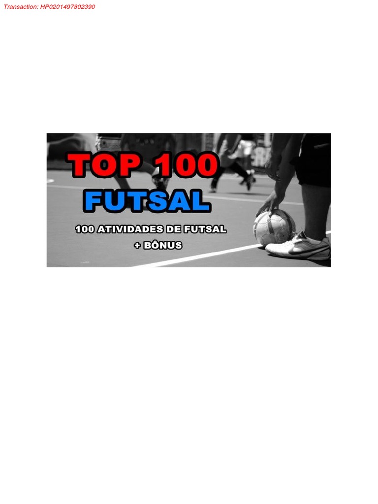 100 Atividades de Futsal | PDF | Futebol | Tempo