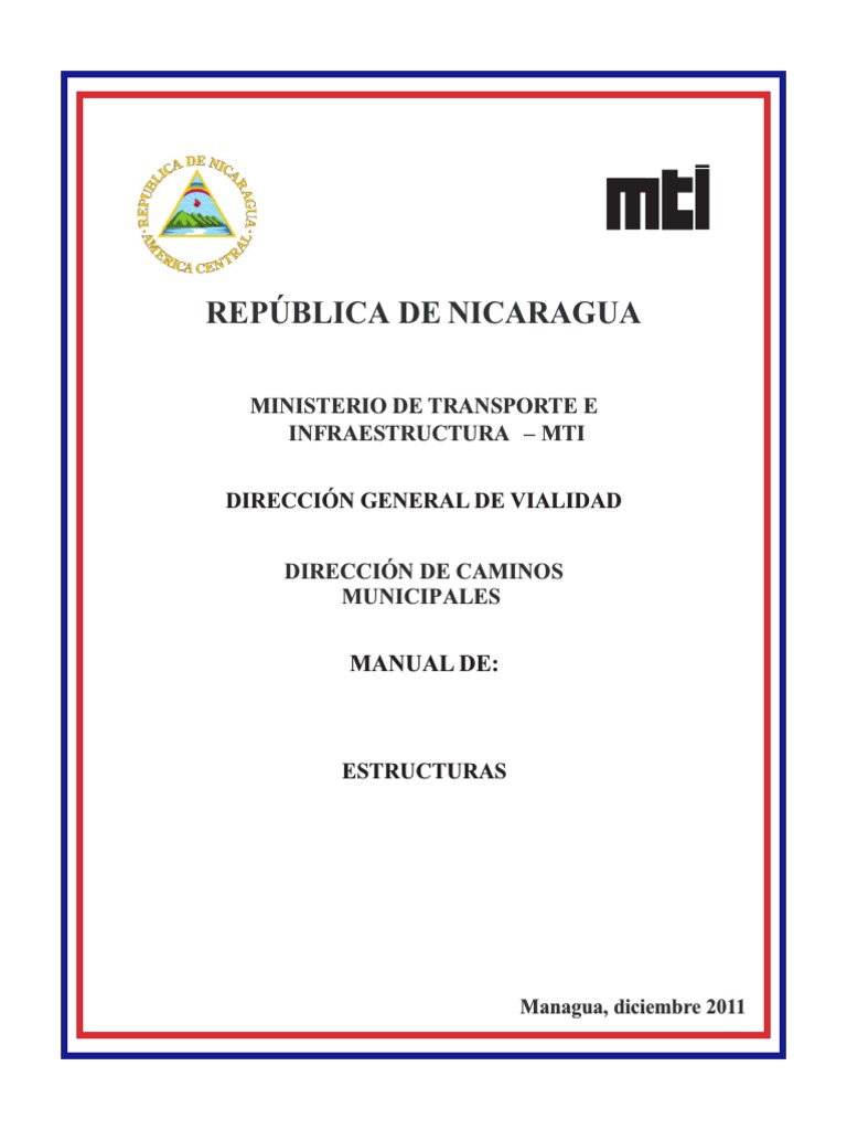 Manual de Estructura MTI PDF | PDF | Hormigón | Cemento