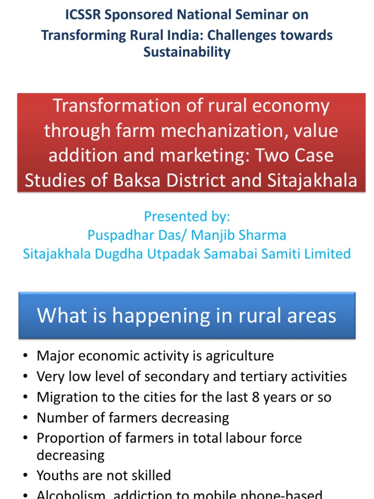 Rural Transformation in Baska and Sitajakhala | PDF | Farms | Farmer