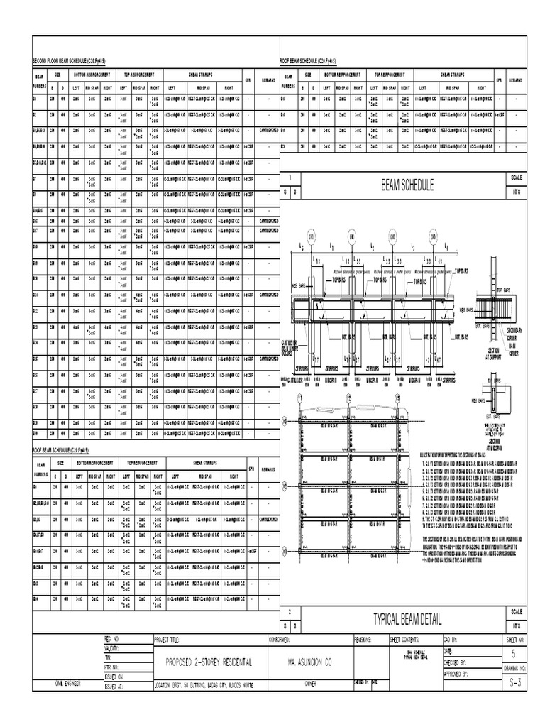 Beam Schedule: Scale NTS 1 3 S | PDF | Business | Nature