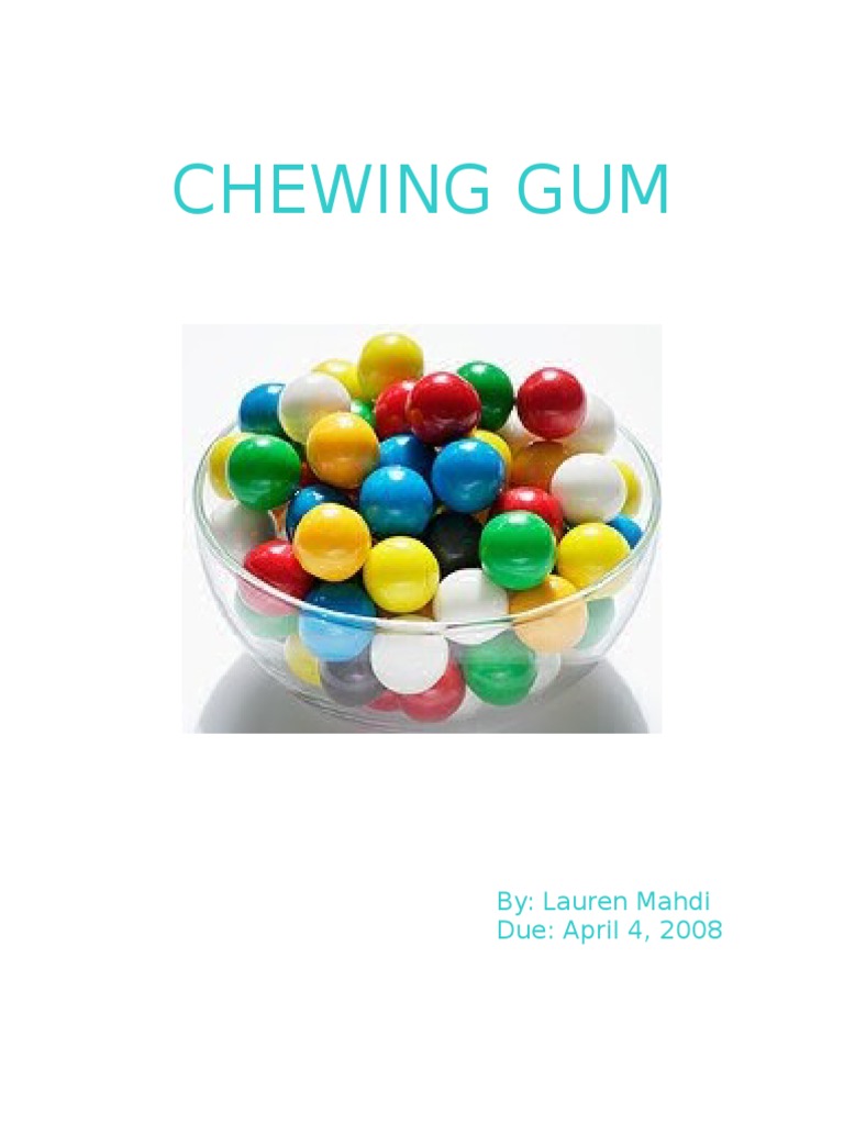 Chewing Gum Title Page | PDF | Sugar Confectionery | Nature