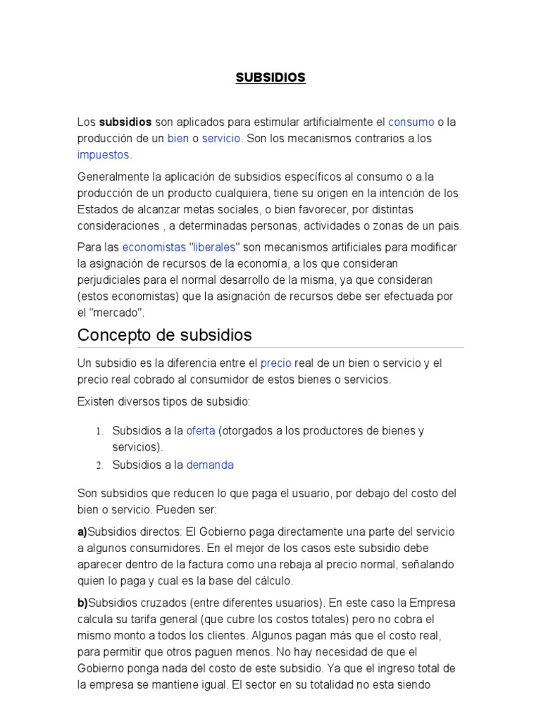 Subsidios e Impuestos: Una Guía Básica | PDF | Impuestos | Microeconomía
