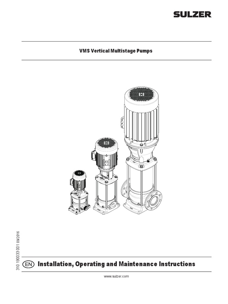 VMS Vertical Multi Stage Pumps IOM PDF | PDF | Pump | Safety