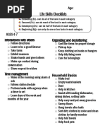 Independent Living Skills Checklist | PDF | Dishwasher | Meal