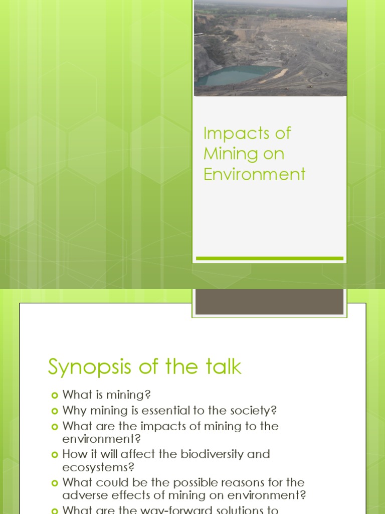Environmental Impacts of Mining | PDF