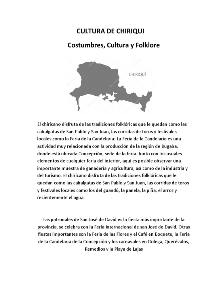 CULTURA DE CHIRIQUI Xavi | PDF | Ropa | Alimentos