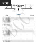 00 MS Excel Practical Questions-11257 | PDF | Worksheet | Microsoft Excel