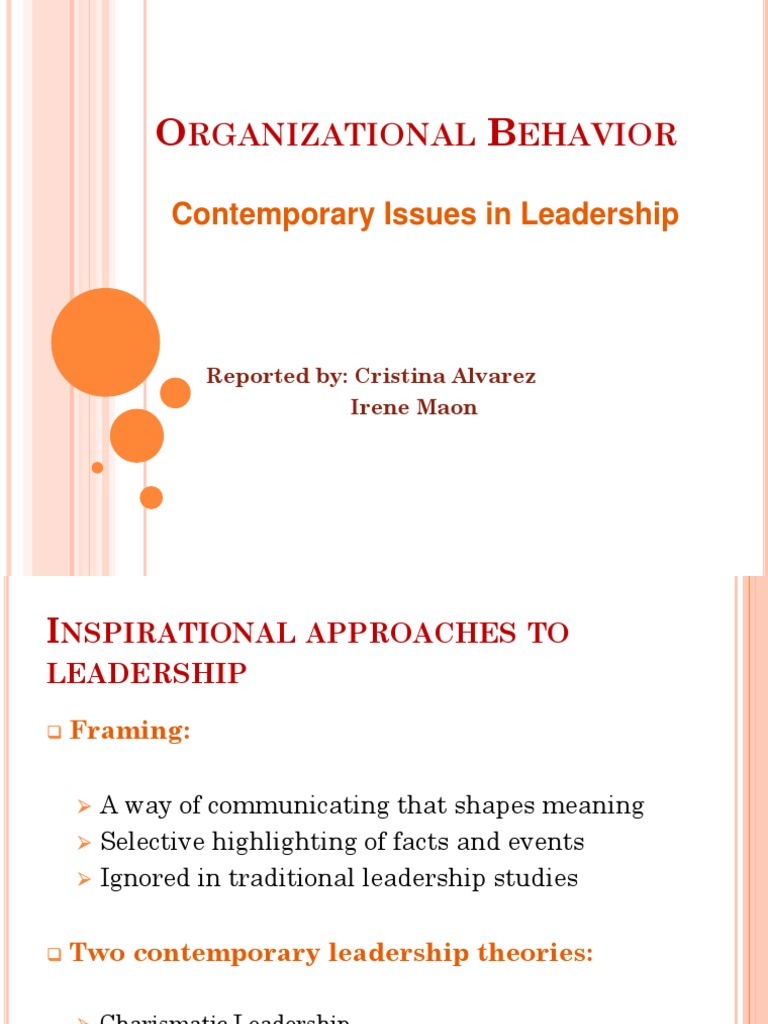 HBO-Contemporary Issues in Leadership | PDF | Transformational ...