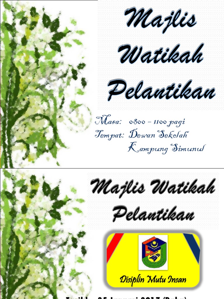 Backdrop Majlis Watikah | PDF