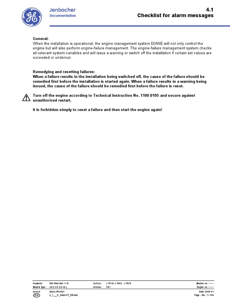Alarm Codes PDF | PDF | Electric Generator | Turbocharger