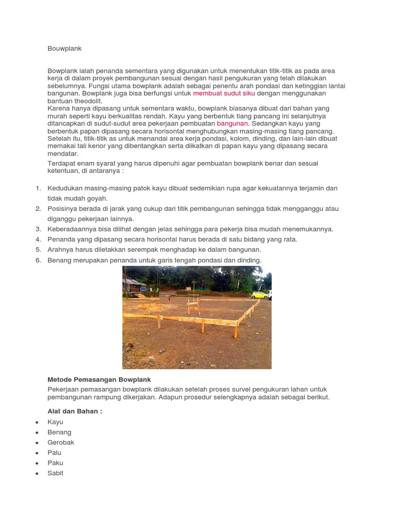 Bouwplank | PDF