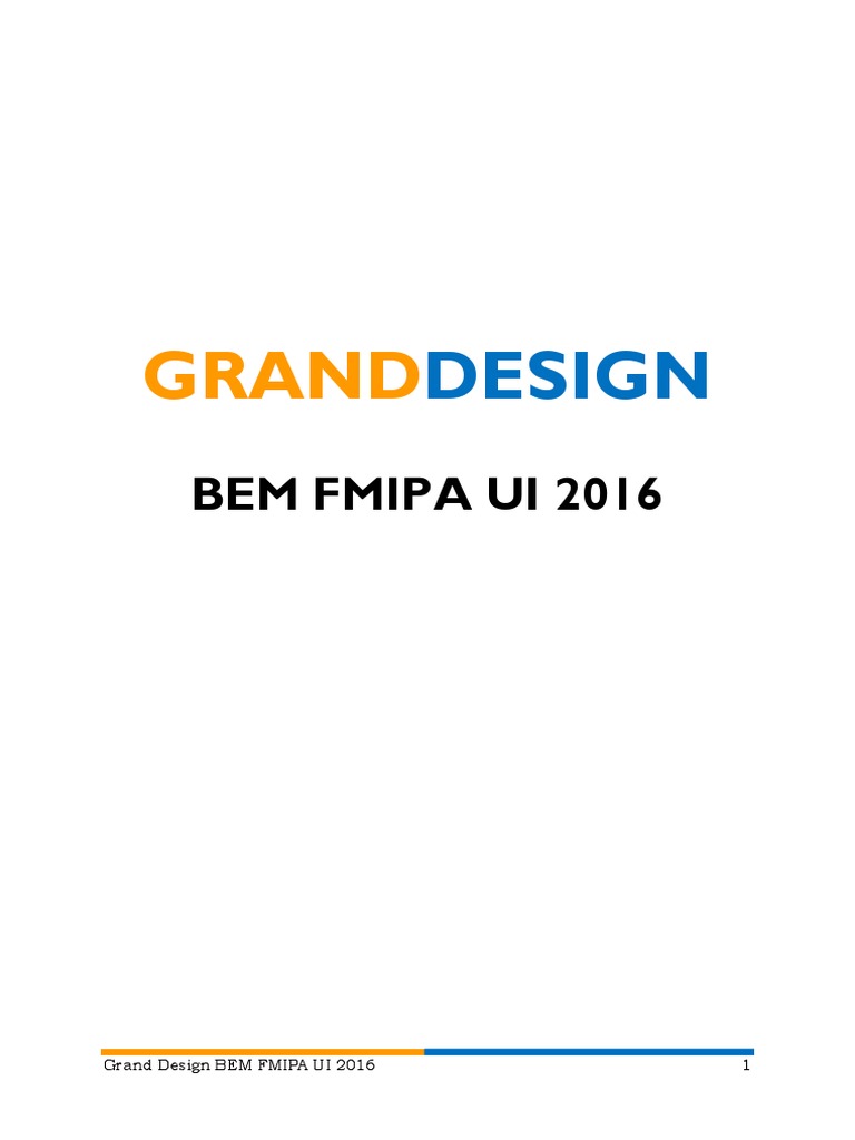 Granddesign Bem Fmipa Ui Grand Design Bem Fmipa Ui PDF | PDF | Karier ...