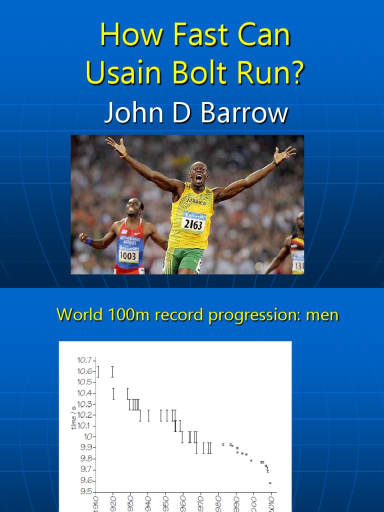 How Fast Can Usain Bolt Run?: John D Barrow | PDF | Altitude ...