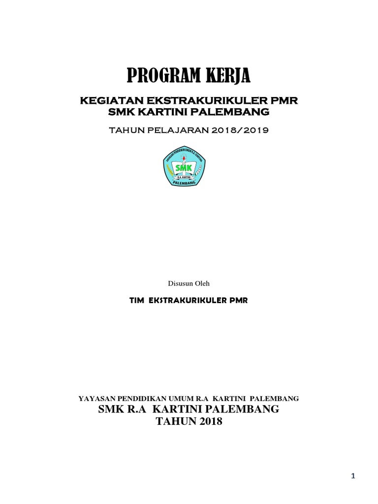 Program Kerja PMR | PDF