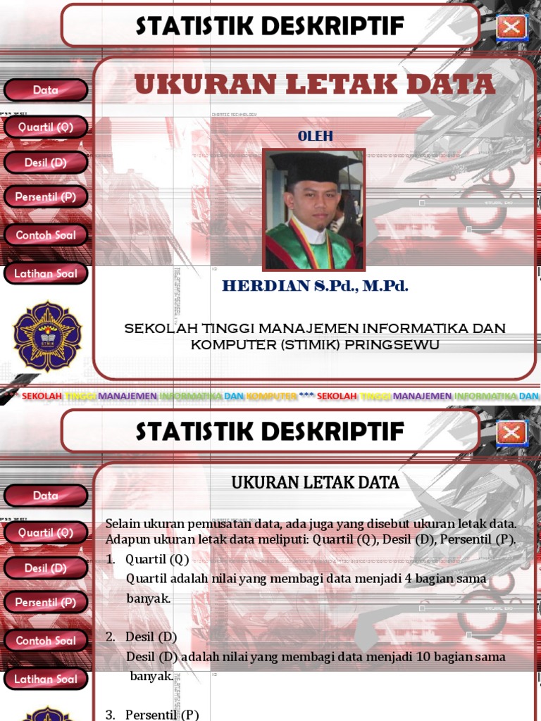Ukuran Letak Data PDF | PDF
