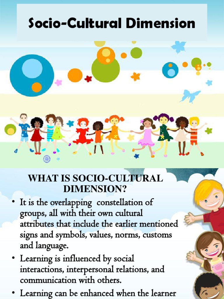 Socio-Cultural Dimensions in Education | PDF | Interpersonal ...