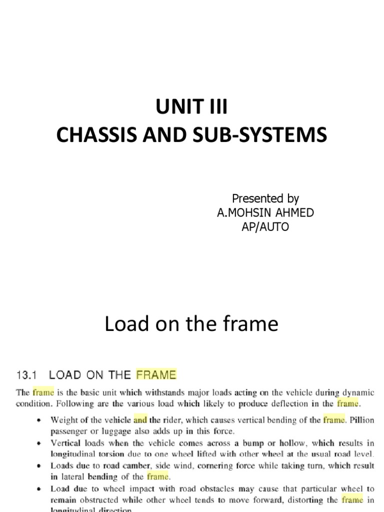 Two-Wheeler Chassis and Sub-Systems: A Comprehensive Overview of Frames ...