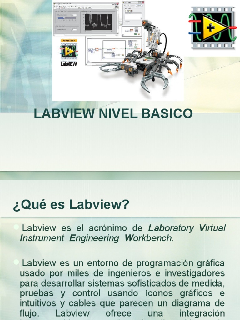 Labview Basico | PDF | Programa de computadora | Programación