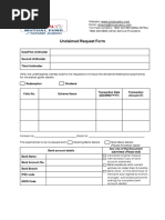 KFintech PAN Based Email Mobile Updation Form | PDF