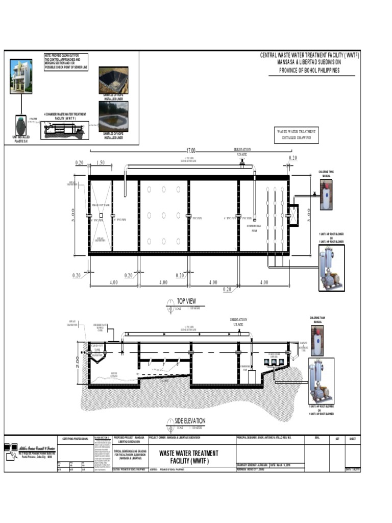 Wastewater Treatment Facility Mechanical Plan | PDF | Sewage Treatment ...